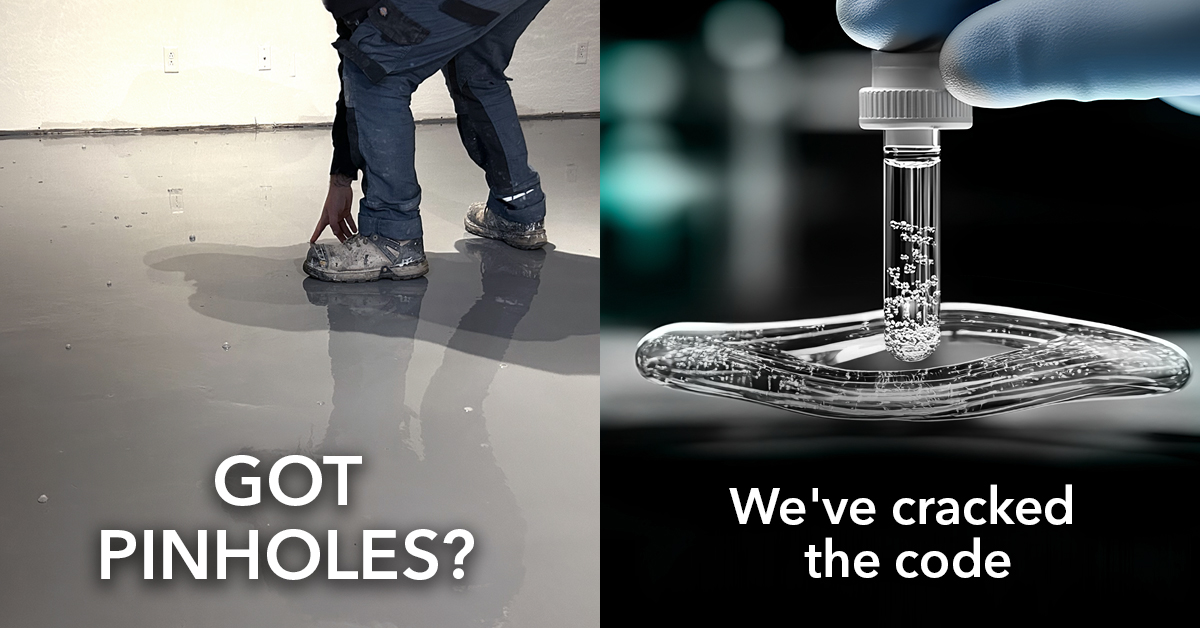 NEW Pinhole Mitigation Technology | 515 Decorative Concrete Supply